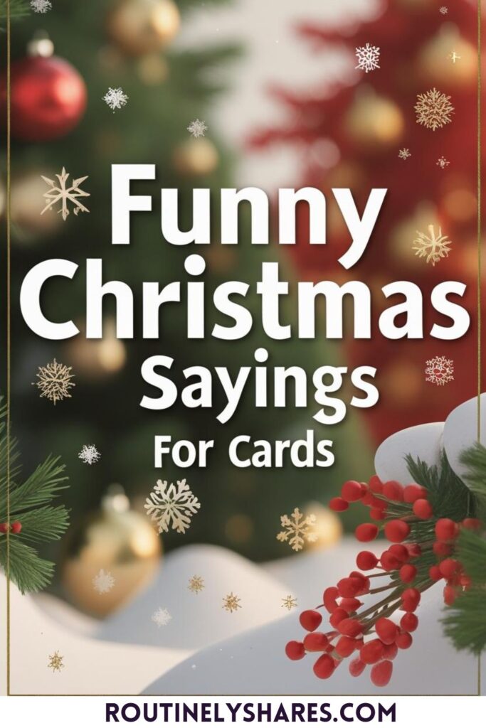 300 Funny Christmas Sayings for Holiday Humor - Routinely Shares