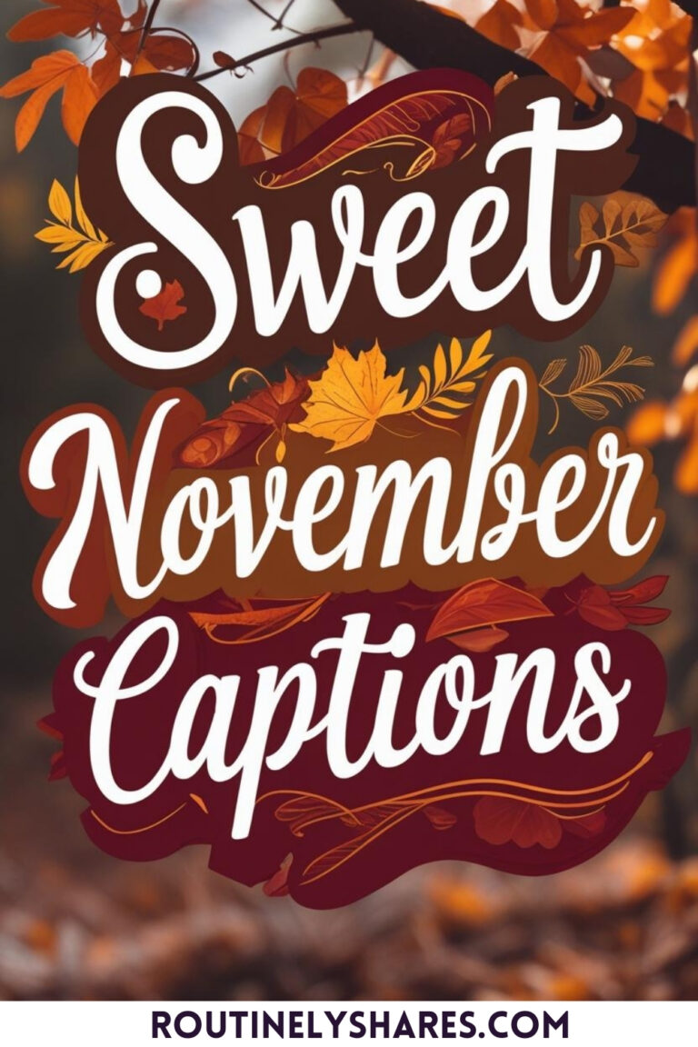 100 Cute November Captions for that Hello to the Most Thankful Month ...