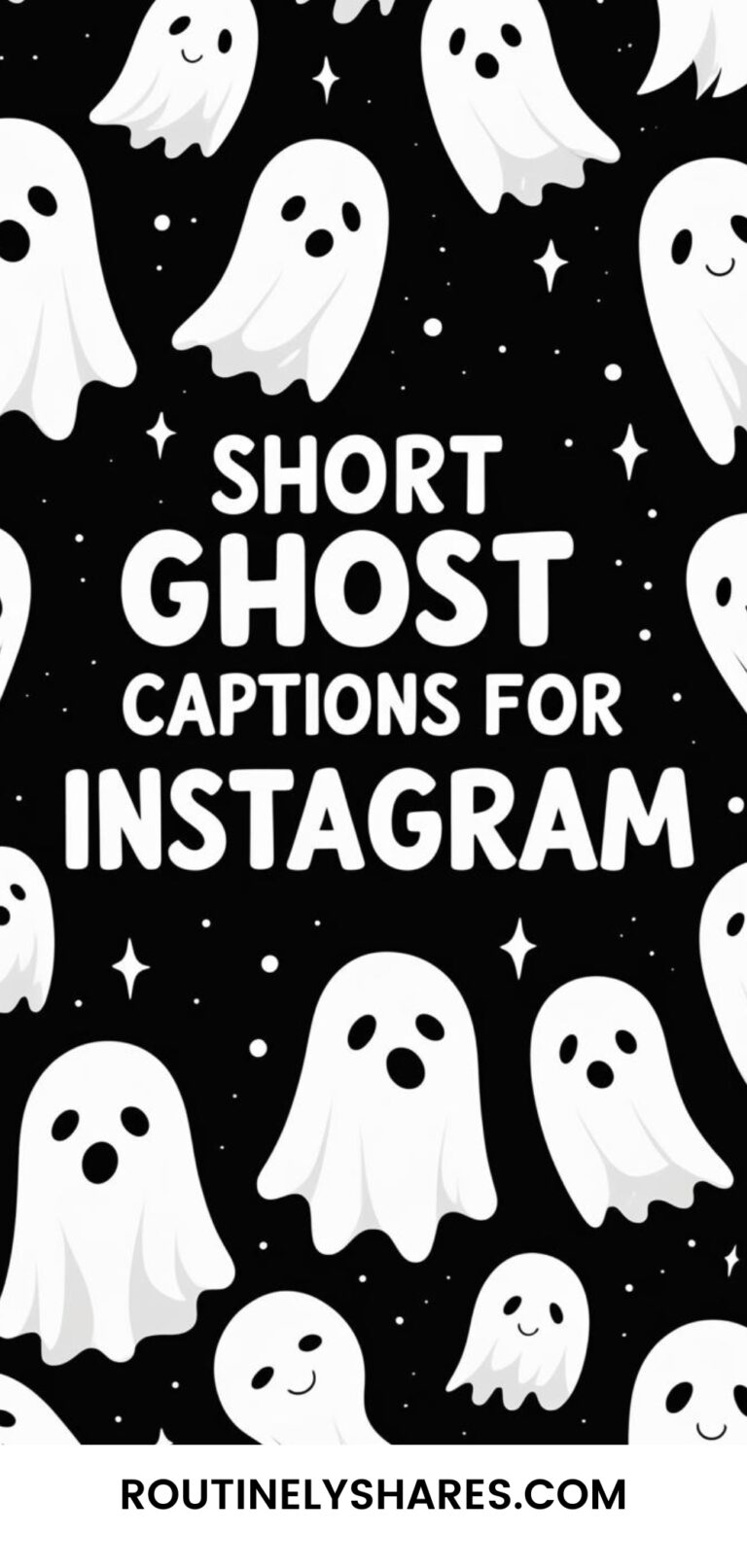 100 Funny, Cute and Short Ghost Captions and Quotes for that Spooky ...