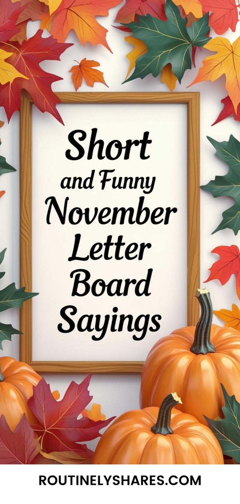 Funny November Letter Board Quotes and Sayings - Routinely Shares