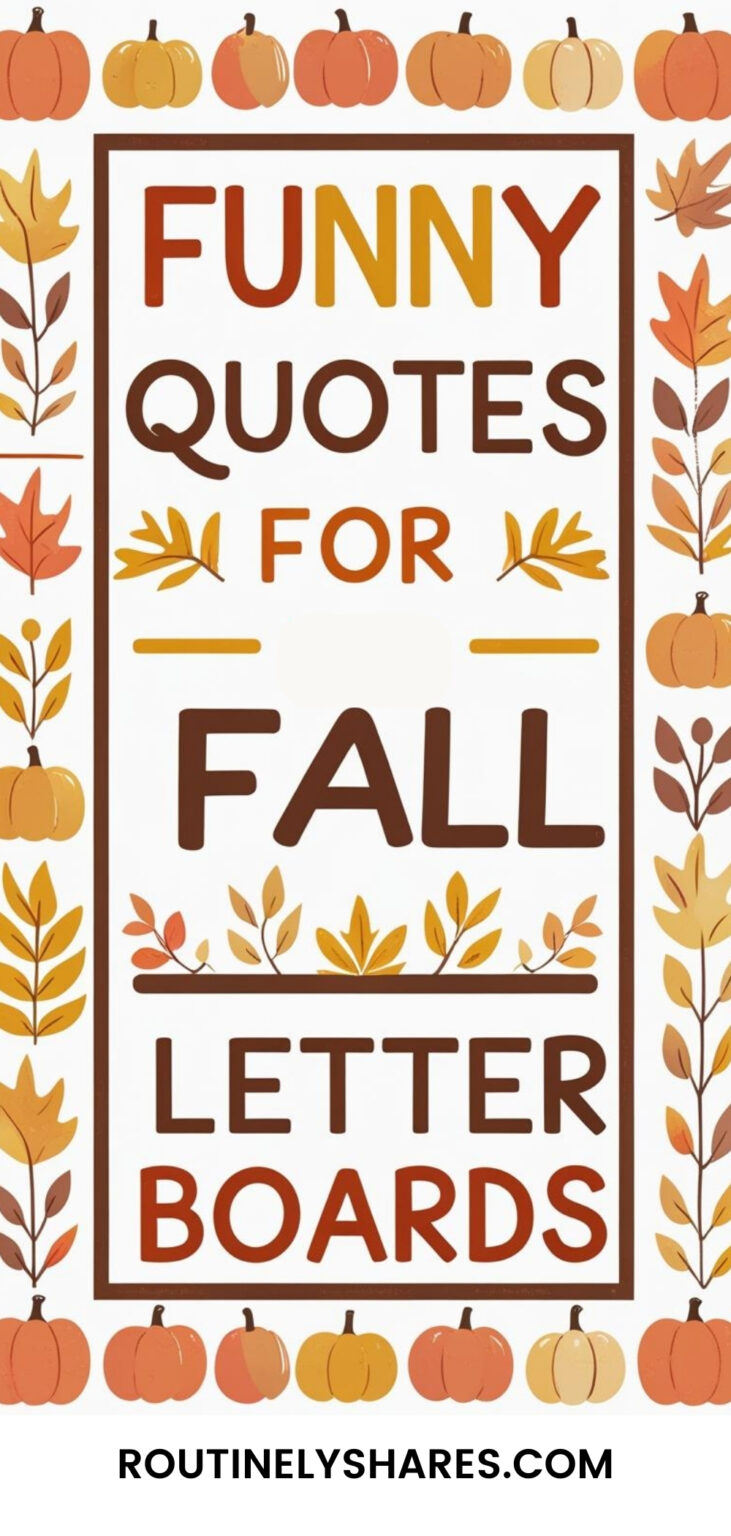 Funny Fall Letter Board Quotes and Sayings to Add Autumn Humor ...