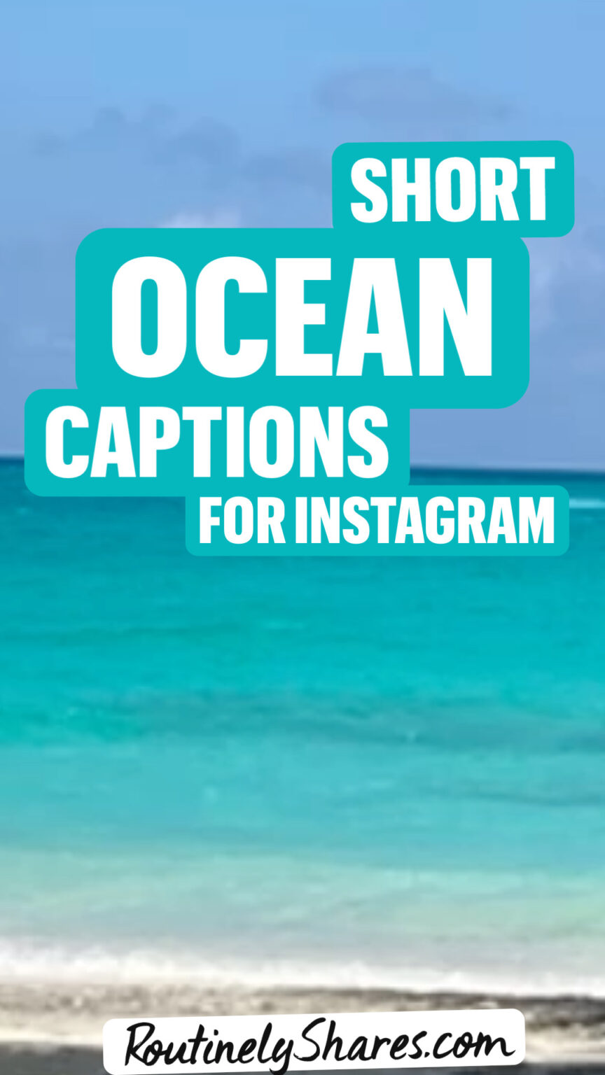 90 Short Deep Blue Ocean Captions for Instagram - Routinely Shares