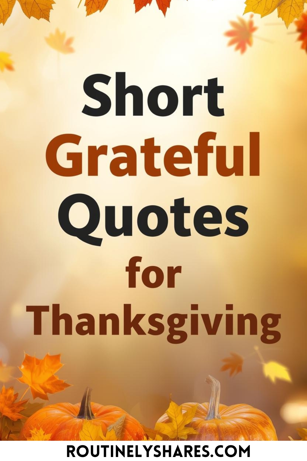 Short Gratitude Quotes and Sayings About Thankfulness - Routinely Shares