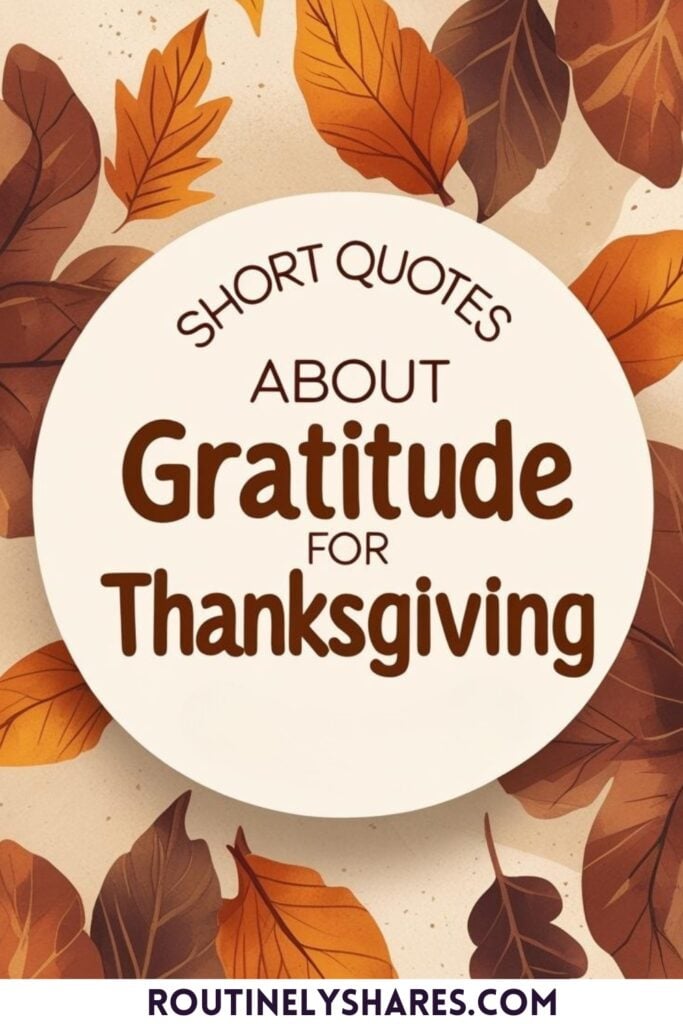 Short Gratitude Quotes and Sayings About Thankfulness - Routinely Shares