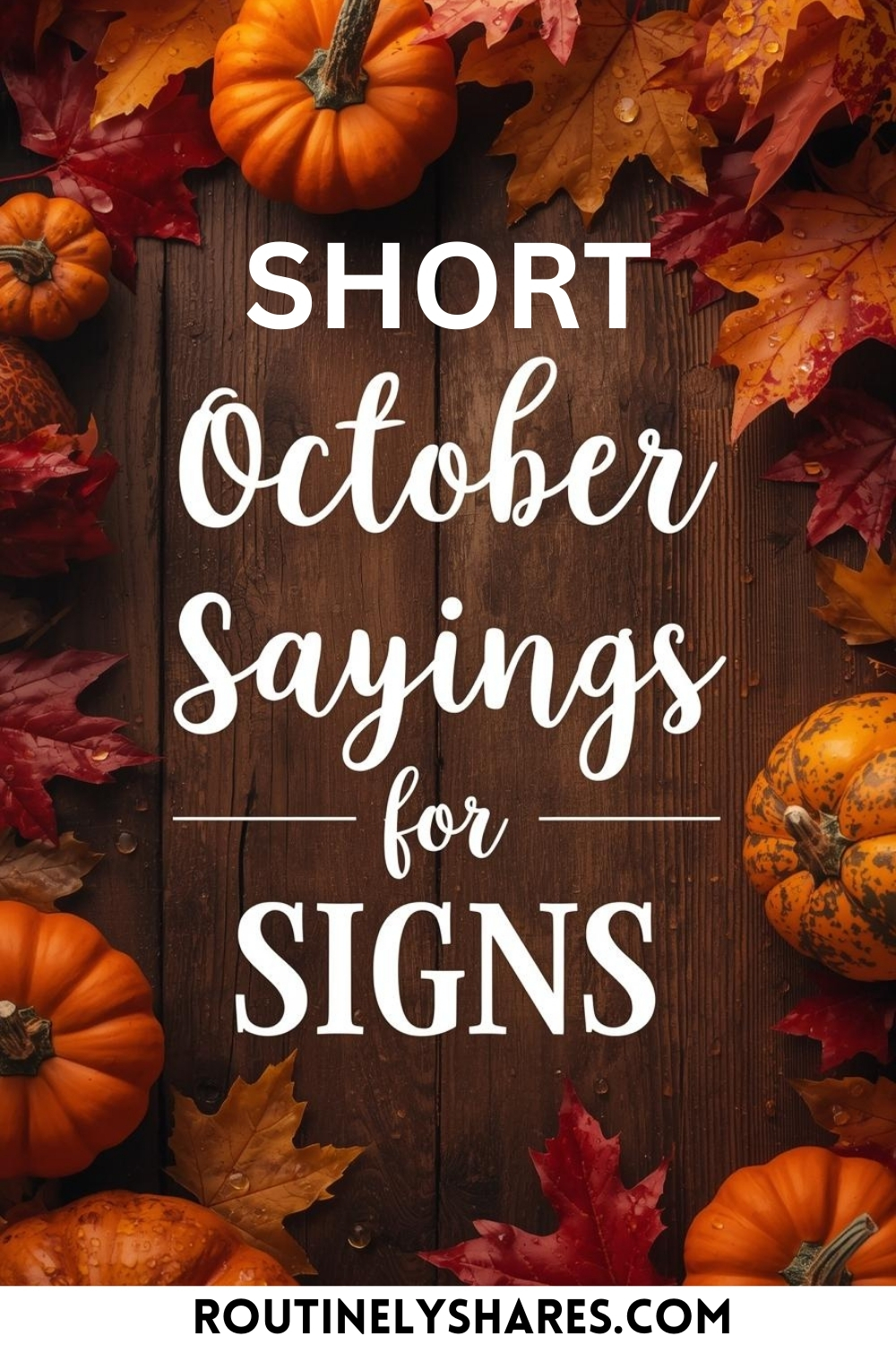Funny, Inspiring and Short October Sayings - Routinely Shares