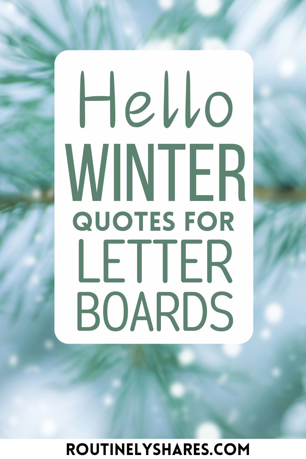 200 Winter Letter Board Quotes and Sayings for the Cold Weather Season ...