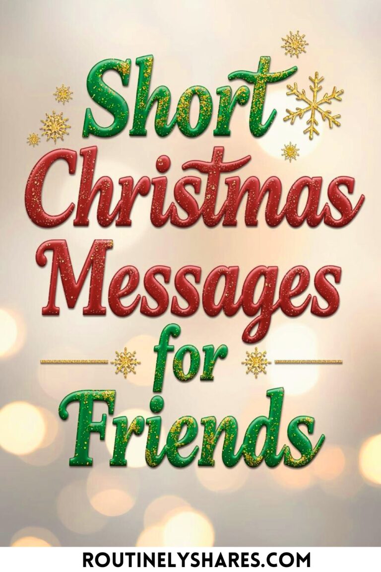 180 Short Merry Christmas Messages for Friends - Routinely Shares