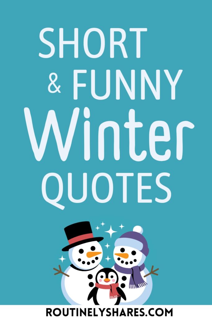 Short Funny Winter Quotes and Sayings for a Good Laugh - Routinely Shares