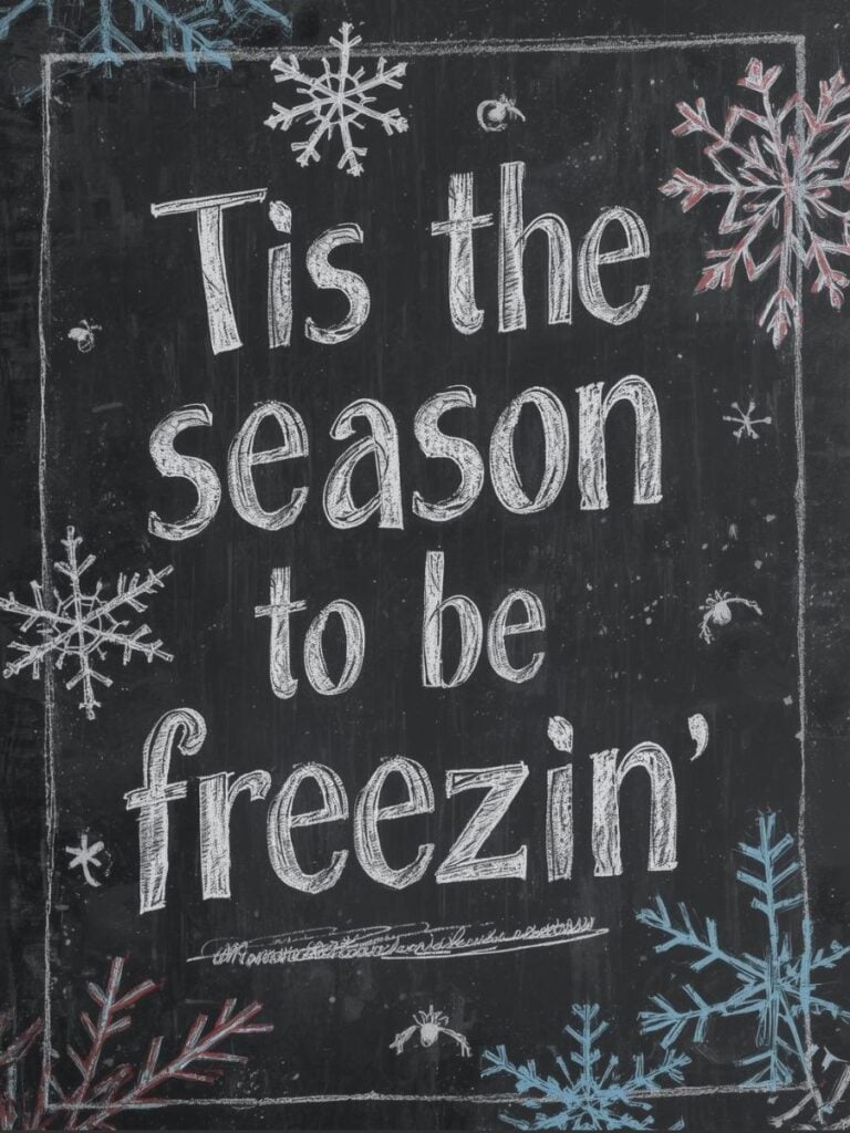 Cute, Funny and Easy Winter Chalk Board Art Ideas - Routinely Shares