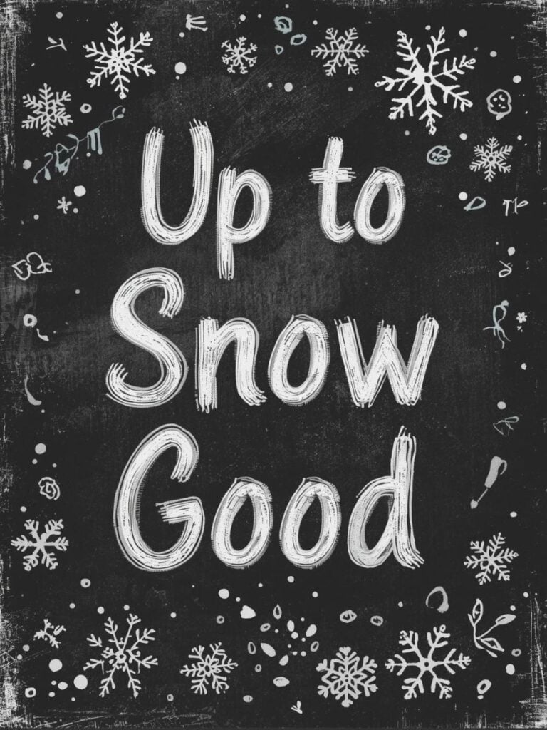 Cute, Funny and Easy Winter Chalk Board Art Ideas - Routinely Shares