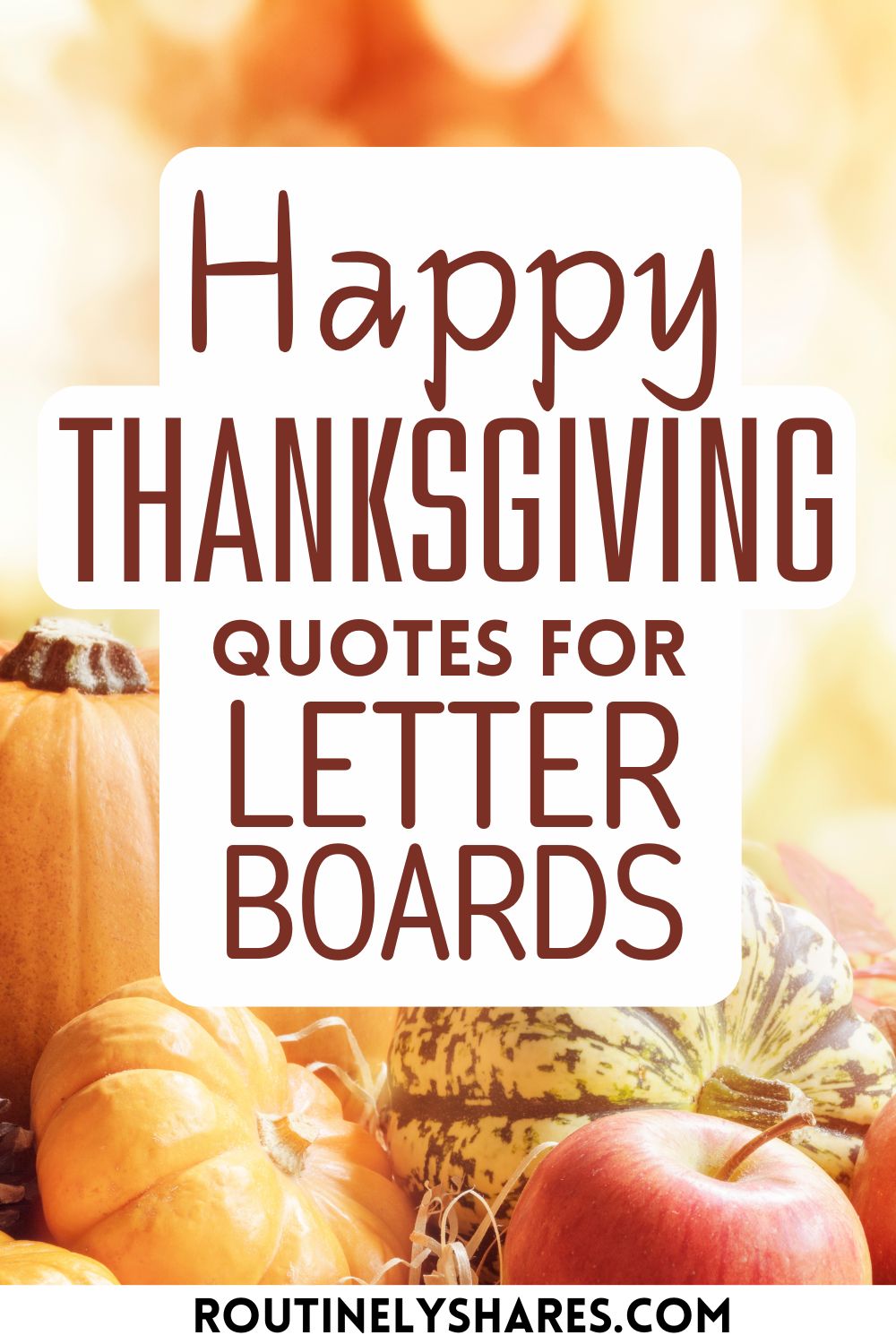 265 Perfect Thanksgiving Letter Board Quotes and Sayings - Routinely Shares