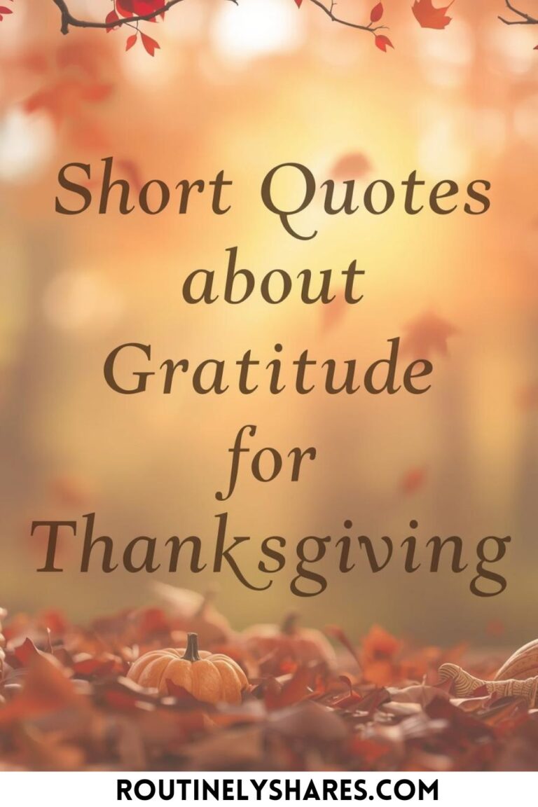 Short Gratitude Quotes and Sayings About Thankfulness - Routinely Shares