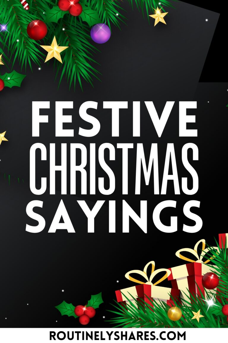 100 Festive Short Christmas Sayings for the Holiday Season - Routinely ...